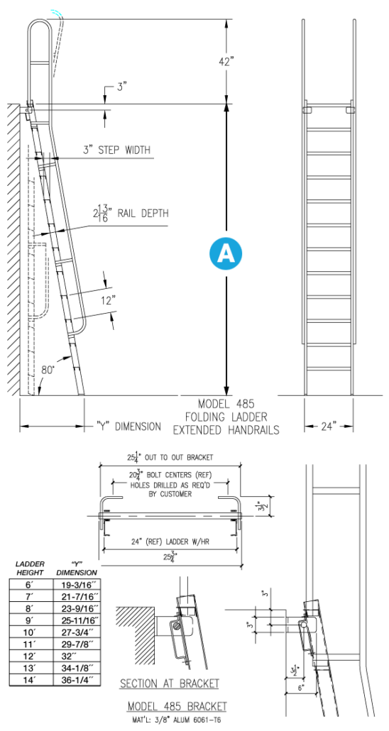 MP80 - 80° Folding Ladder - Alaco Ladder