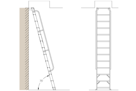 Roof Hatch Access - Alaco Ladder